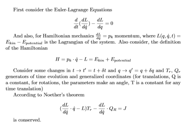 Noether, Noether, where art thou? – Paper Drafts on Physical Universes